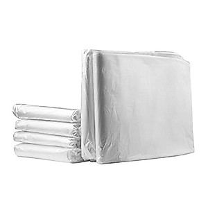 Hemoton White Garbage Bags Clear Garbage Bags, 50 pcs Trash Bags Garbage Bags, Wastebasket Bin Liners, Thickened Trash Bags for Bathroom Bedroom Office Garbage Can (90 * 70cm) Comforter Storage Bag