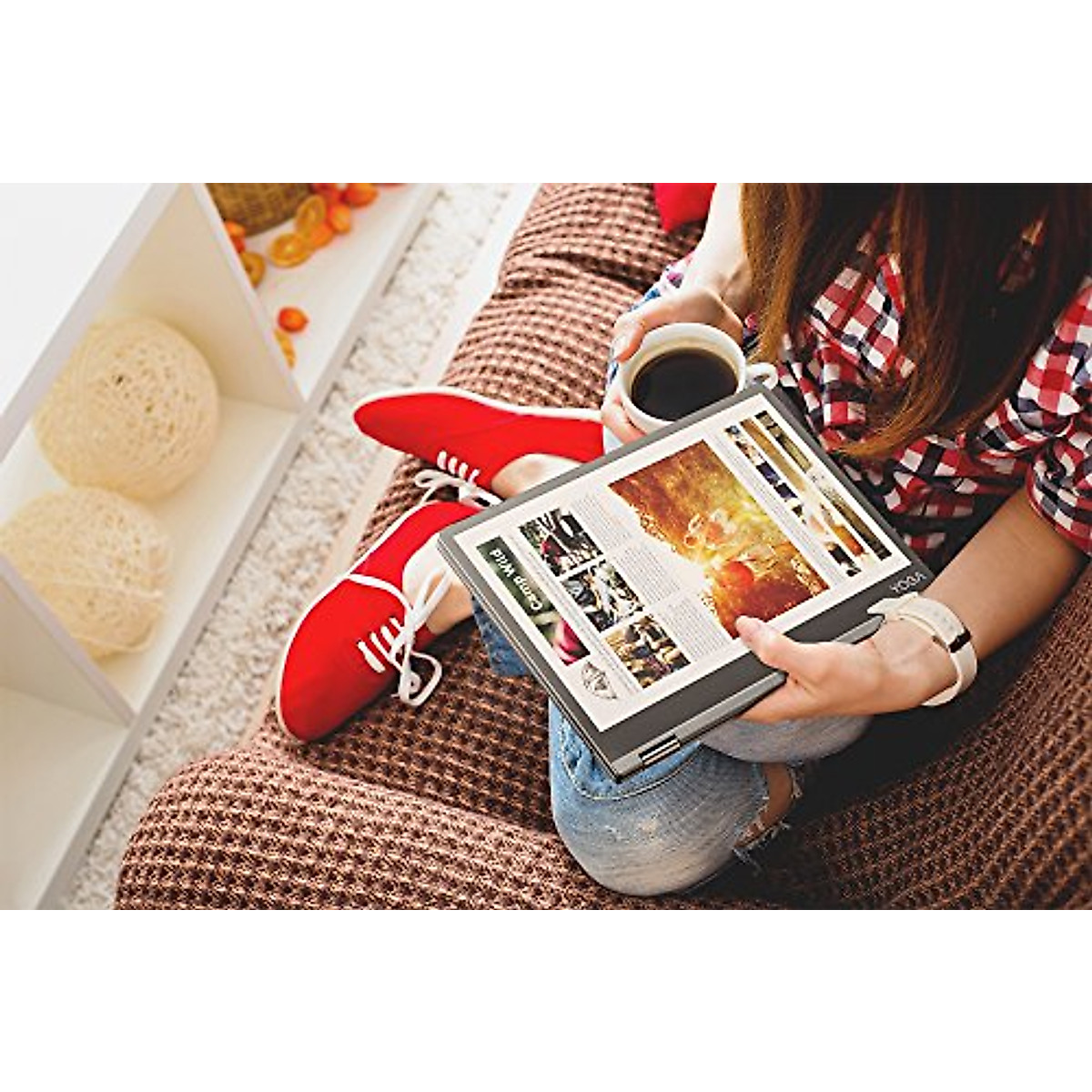 Lenovo Yoga A12 Tablet (2 in 1), 12.2" HD (1280x800) IPS, Intel Atom x5-Z8550 Processor, 2GB RAM, 32GB eMMC SSD, Android 6.0, Color: Gunmetal Grey