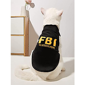 6 Pieces Small Puppy Shirts for Boy Dog Clothes Pet Dogs T Shirt Chihuahua Clothes Cat Shirts Pet Boys Tshirts for Small Dogs Boy T-Shirt Cat Vest Apparel