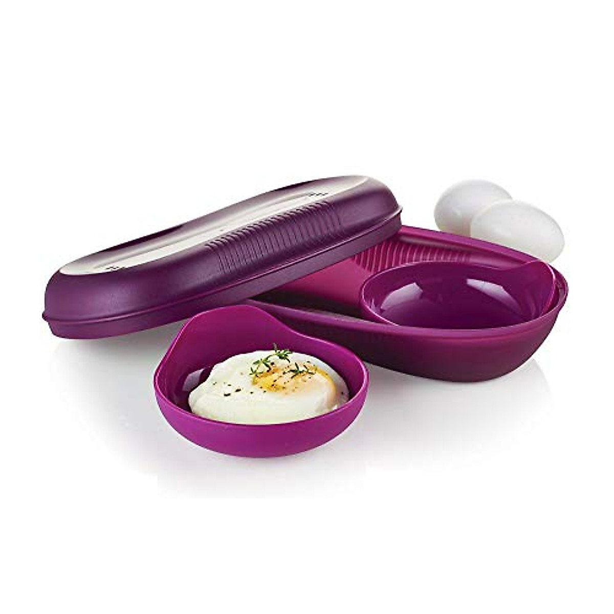 Tupperware Microwave Breakfast Maker Set in Rhubarb