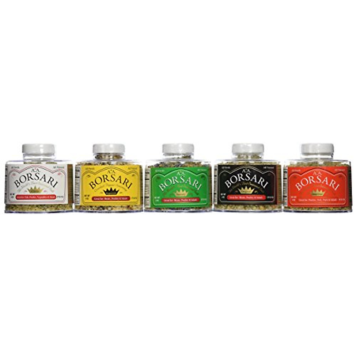 Borsari Cracked Black Pepper Seasoning Blend - Gourmet, All Purpose Seasoned Salt with Coarse Ground Black Pepper, Garlic, & Red Pepper Flakes - Gluten Free & Keto Friendly (Pack of 1, 3oz)