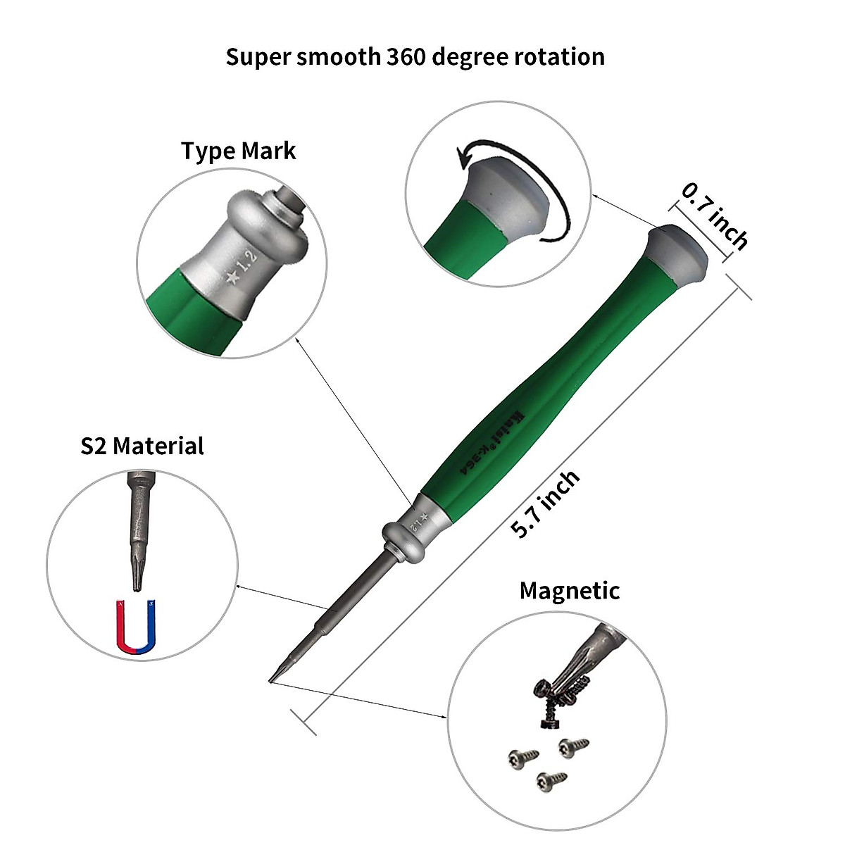 Kaisi 18 in 1 Professional MacBook Repair Tool Kit Precision MacBook Screwdriver Set, Pentalobe Screwdriver, Tri Wing, Torx and Phillips Screwdriver for MacBook Pro & MacBook Air with Retina Display