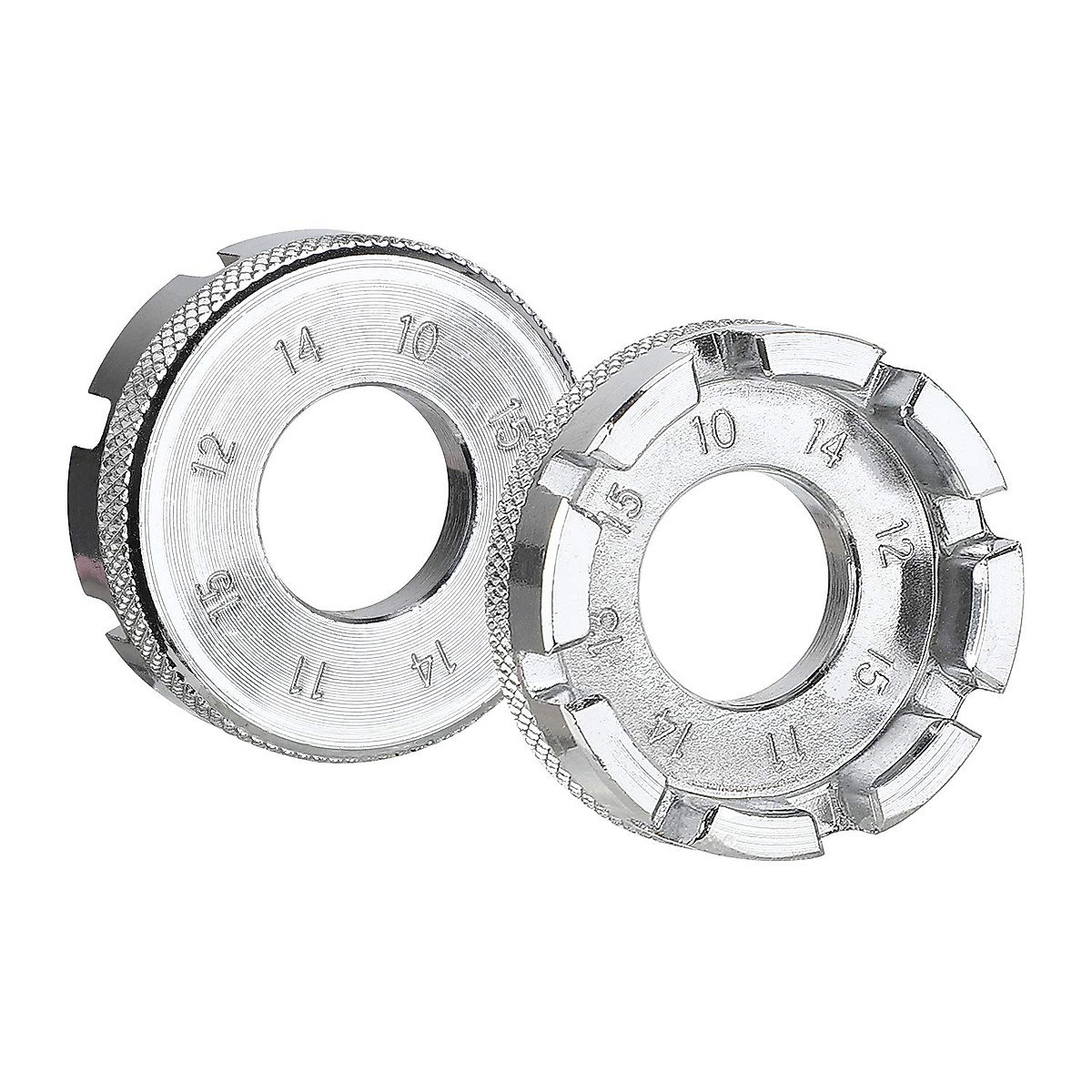 QKURT 3 Pack of Bike Spoke Wrench Kit, Forged Steel Bike Rim Correct Tool Bicycle Spoke Tool-Grey