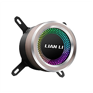Lian Li Galahad AIO240 RGB Black Dual 120mm Addressable RGB Fans AIO CPU Liquid Cooler - GA240B (Galahad AIO 240 Black)