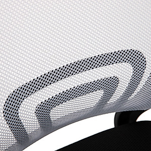 Mind Reader Wheels Office Chair, 22.5" L x 22.5" W x 37" H, Silver