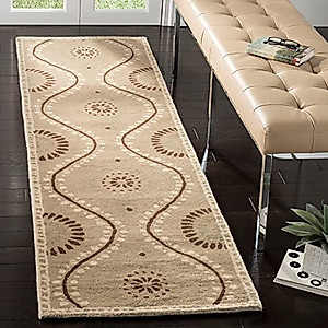 Martha Stewart Collection by SAFAVIEH 9' x 12' Alpaca MSR4532B Handmade Ogee Dot Wool Living Room Dining Bedroom Area Rug