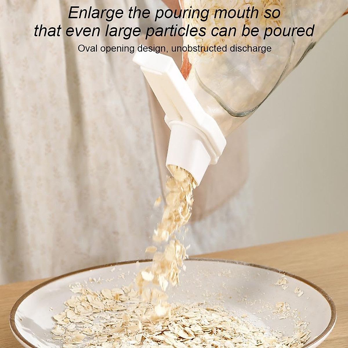 Food Bag Sealing Clip with Pour Spout, Food Bag Clips with Pour Spouts Bag Clips for Food, Bag Sealing Clip with Pour Spout Reusable Plastic Cap Sealer Clips for Small Particle Food Flour