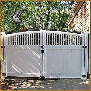 USKICH Bird Spikes 30 Packs Outdoor Cat and Bird Deterrent Spikes, Defender Spikes - Keep Pigeon, Cat & More Birds Away from Fences and Roof, Anti Theft Climb Strips (2023 Upgraded | 42.3 feet)