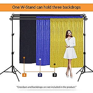LOMTAP Double Crossbar Mount Backdrop Stand for Parties Triple Mounting Brackets Hardware Set for Photography Wedding Decorations (2 Pack) （CrossBars Not Included, Only Mount）
