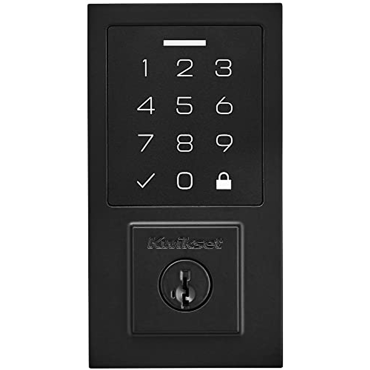 Kwikset 9270CNT-514S Kwikset 9270CNT-S SmartCode Deadbolts Touchscreen Single Cylinder Keyless Entry Deadbolt with UL Fire Rating and Smartkey Technology