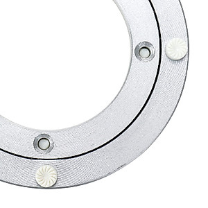 HEVSTIL 5 Inch Aluminum Alloy Turntable,Heavy Duty Spinning Turntable Round Dining Table Smooth Swivel Plate Hardware Lazy Susan Bearings