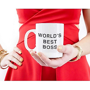 Worlds Best Boss Mug, The Office Coffee Mug, Office Decor, Gift for Office Fans Boss Coworkers or Friends 11oz