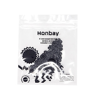 Honbay 100PCS M3x5 Round Head PC Mounting Computer Screws Computer Case Fixed Motherboard Screw (Black Zinc)