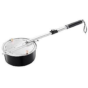Great Northern Popcorn Campfire Fire Pit Grill 4 Qt. Heavy Duty Popcorn Pit Popper