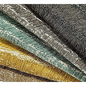 McAlister Textiles Luxury Orange Textured Chenile Cushion Cover for Bedroom & Living Room Decor - 49x49 Cm - 20x20 Inches