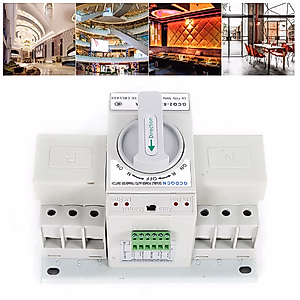 63A 2P Dual Power Automatic Transfer Switch 110V Generator Changeover Switch 50HZ/60HZ