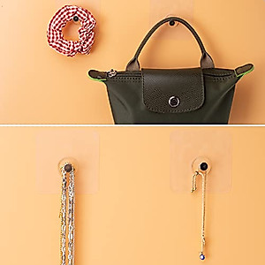 10 PCS Adhesive Wall Hooks, NO Damage Wall Hanging Hooks Sticker, Heavy Duty Adhesive Hook for Picture Hat Keys Bathroom Kitchen Tools Hanging, Screw Free Wall Hooks