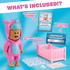 Twilight Daycare Collectible Baby Dolls – Deluxe Unicorn Baby Pack Includes Metaverse Doll, Crib, Blanket, and Extra Toy – Redeem Virtual Items in Online Game