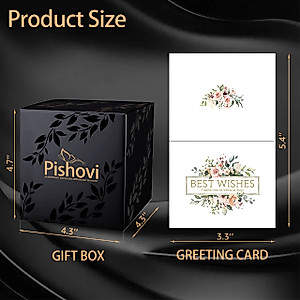 Pishovi USA Land of The Free Because of The Brave Wine Glass with Gift Box, Funny Flag Stemless Wine Glass, Memorial Day Gift, Day of Honor Retirement Gifts for Dad Grandpa Veteran Gifts