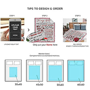 InterestPrint Custom Graduate 2023 Throws Blanket Class of 2023 Grad Congrats Blanket Personalized Graduation Blanket Gifts for Son Daughter Grandson Granddaughter 40x50 Inch