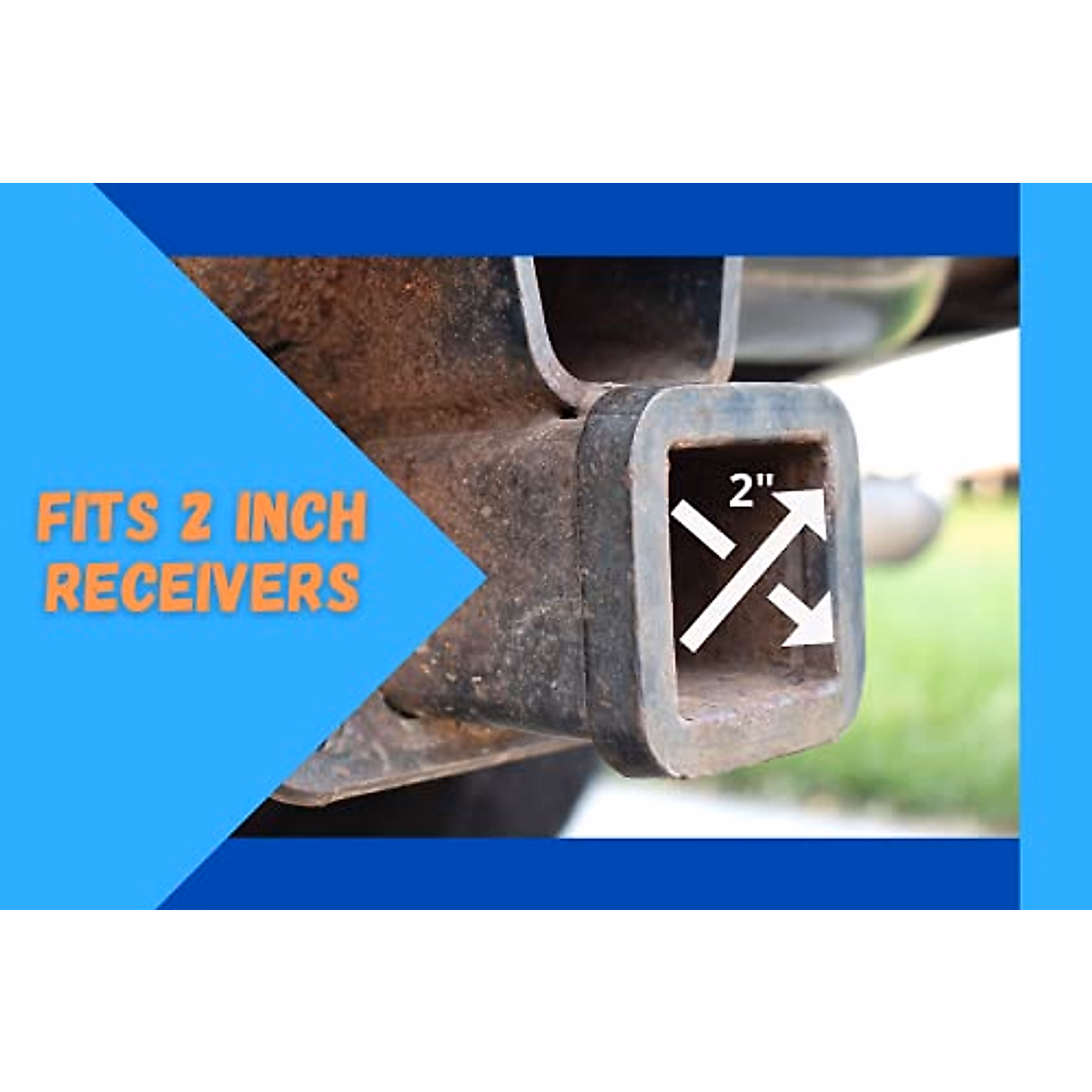 PG Car Styles Trailer Hitch Cover | Girl Hitch Covers for Trucks for 2 Inch Receiver, Truck Hitch Accessories | Easy to Install Plastic Hitch Cover Hitch Plugs (Real Women Drive Their Own Trucks)