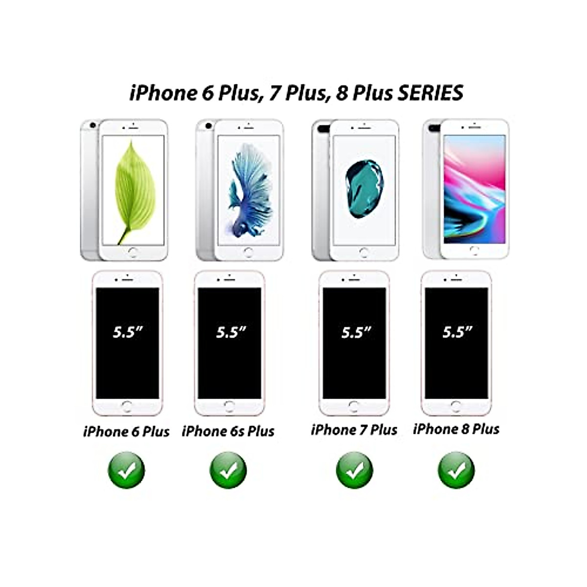 WallSkiN 2 Pack Replacement Belt Clip Holster for Apple iPhone 8 Plus, 7 Plus, 6S Plus, 6 Plus OtterBox Defender Series Case | Clip for Belt Holder (Case Not Included)