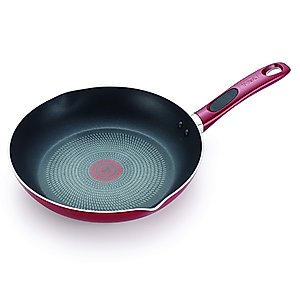 T-Fal B03907 Excite ProGlide Nonstick Thermo-Spot Heat Indicator Dishwasher Oven Safe Fry Pan Cookware, 12-Inch, Red
