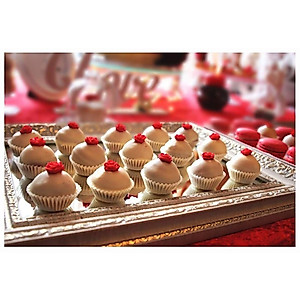 SaSa Design Rose Silicone Mold,Small Soap Clay Fimo Chocolate Sugarcraft Baking Tool DIY Cake Silicone Mold for Baby Shower Party Birthday Party Cake Decoration (Small Rose Mold)