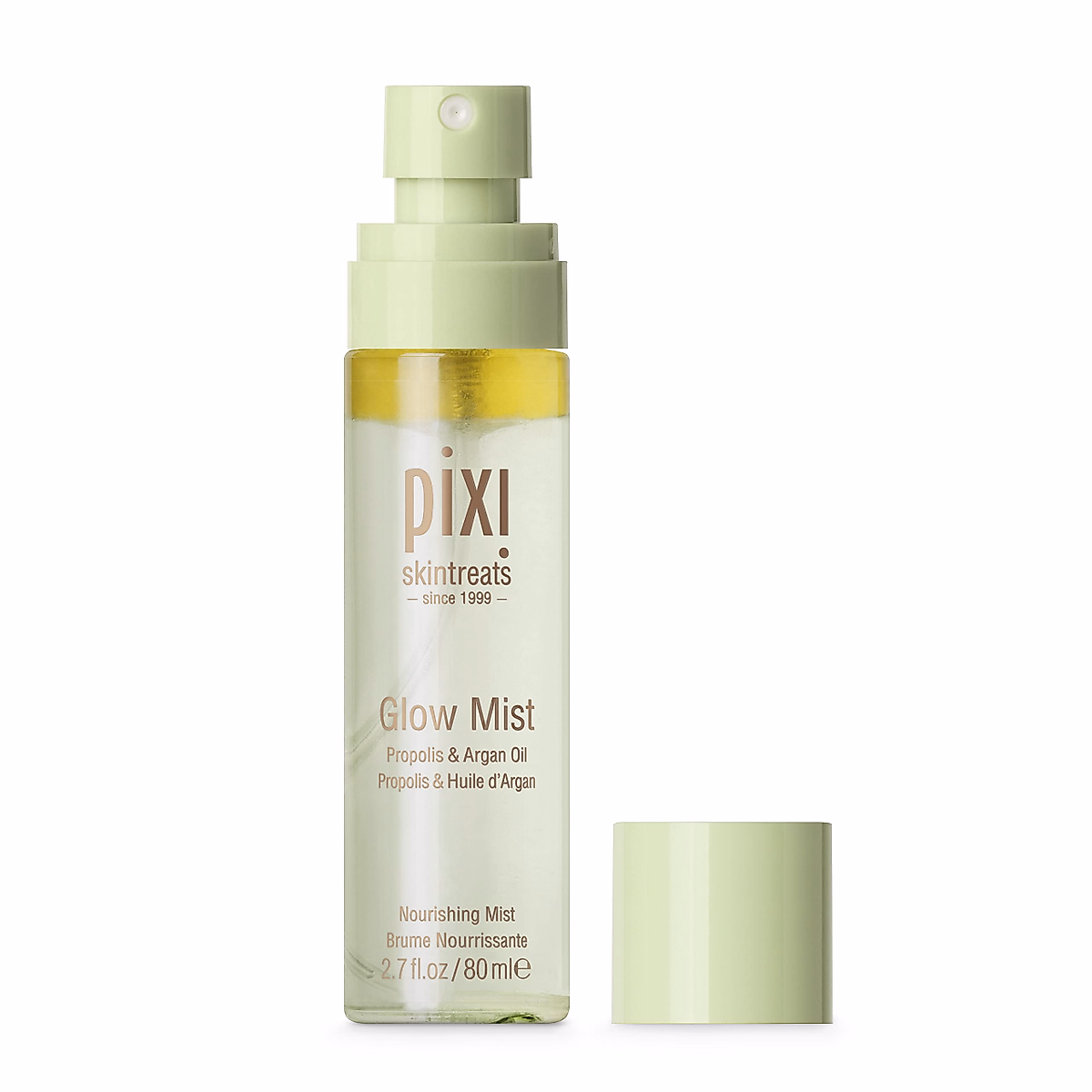 Pixi Beauty Glow Mist | All-Over Mist For Luminous Complexion | Set & Refresh Makeup | Hydrate Skin With 21 Natural Oils | 2.70 Fl Oz