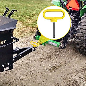 Comonc Magnetic Trailer Hitch Pin 1/2 Inch with Cotter Pin, 1500 Lbs Trailer Pin, Stainless Steel Heavy Duty Lawn Mower Hitch for Lawn Sweeper, ATV, Garden Tractor