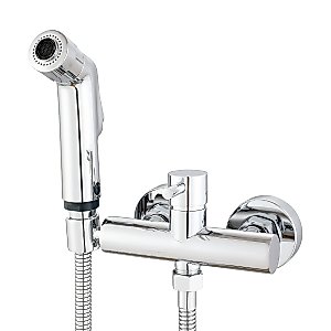 Ownace Bathroom Toilet Bidet Sprayer Set with Hot and Cold Mixing Valve Strong Water Chrome