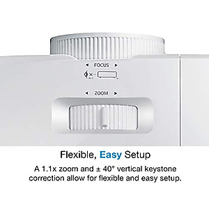 Optoma EH335 1080p DLP Professional Projector | Bright 3,600 Lumens | Business Presentations & Classrooms | Network Control | Up to 15,000-Hr Lamp Life | Speaker Built in | Portable Size