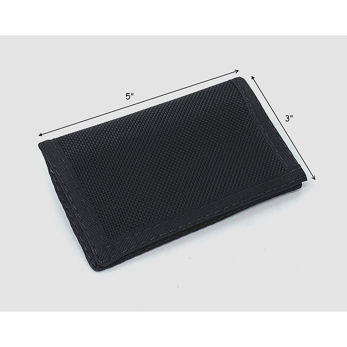 Rainbow of California Minimalist Front Credit Card Pocket Slim Wallet/Inside Keyring Lanyard Attachable / V3 (Black)