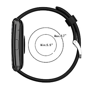 MOTONG for Huawei Watch Fit Replacement Band - Silicone Replacement Wrist Band Strap for Huawei Watch Fit with Tools (Blue)