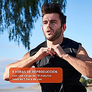 JBL ENDURANCE JUMP- Wireless heaphones, bluetooth sport earphones with microphone, Waterproof, up to 8 hours battery, charging case and quick charge (Red)