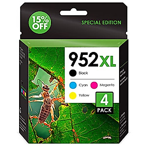 INKjetsclub Compatible Ink Cartridge Replacement for HP 952XL Printer Ink. Works with Officejet PRO 8710 8720 7720 7740 8210 8715 8725 8730 Printers. 4 Pack(Black, Cyan, Magenta, Yellow)