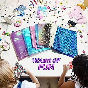 400PC+ Fashion Designer Kits for Girls, Creativity DIY Arts & Crafts Toys Fashion Design Sketchbook with Mannequins, All in One Box Doll Clothes Sewing kit for Kids Ages 8-12+ Birthday Girls Gift