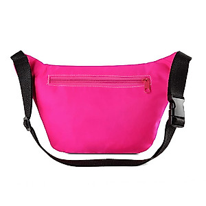 MIAIULIA 80s Neon Waist Fanny Pack for 80s Costumes,Festival Travel Party (onesize, Pink Party)