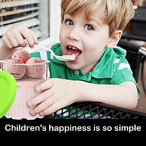 VRINO Creami Containers, for Ninja Creami Ice Cream Maker,24 OZ Ice Cream Pint Containers Bpa-Free,Dishwasher Safe Compatible with NC500,NC501 Series Ice Cream Makers