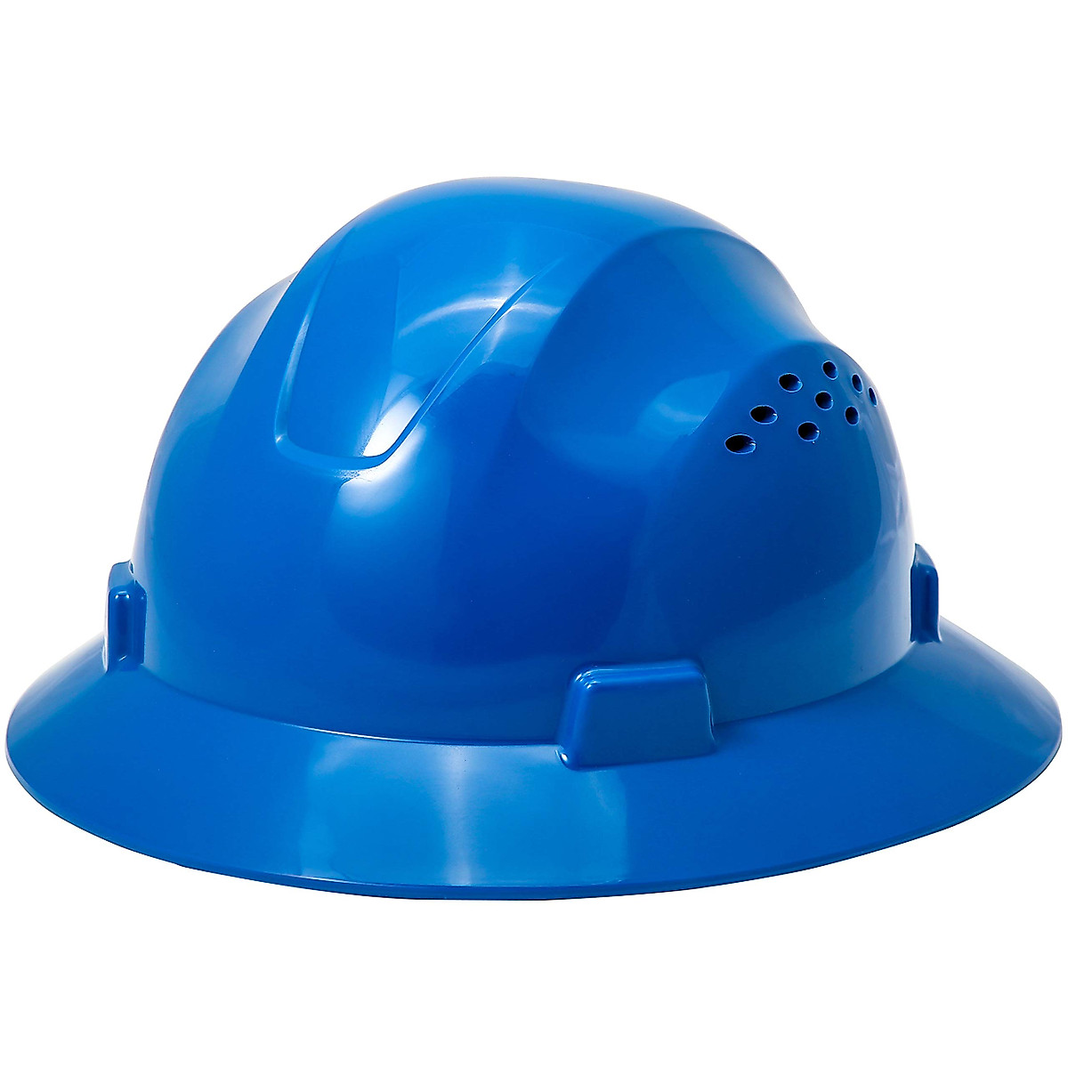 Noa Store HDPE Blue Full Brim Hard Hat with Fas-trac Suspension
