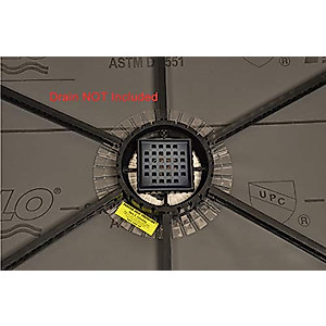 Quick Pitch and Pre Pitch Shower Slope System with Universal Center Drain Kit and Weep Hole Protector