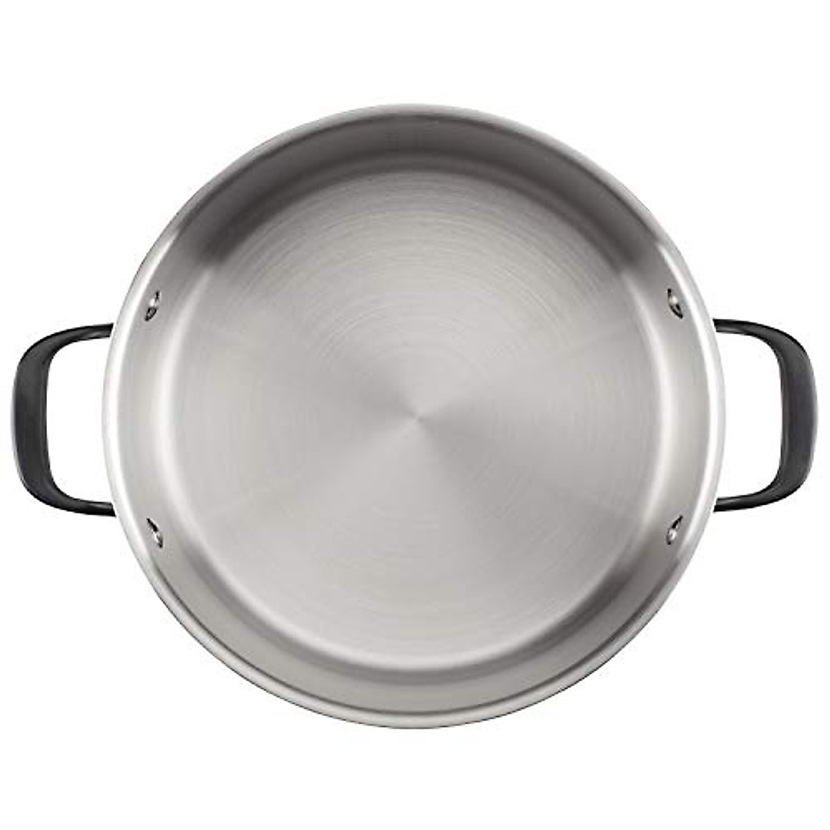 KitchenAid 5-Ply Clad Polished Stainless Steel Stock Pot/Stockpot with Lid, 8 Quart