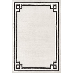 nuLOOM Imani Border Area Rug, 9x12, Beige