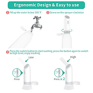 insolife Electric Portable Bidet for Baby Butt Washing, Baby Travel Bathing Kits for Newborn Infant Boy Girl Toddler