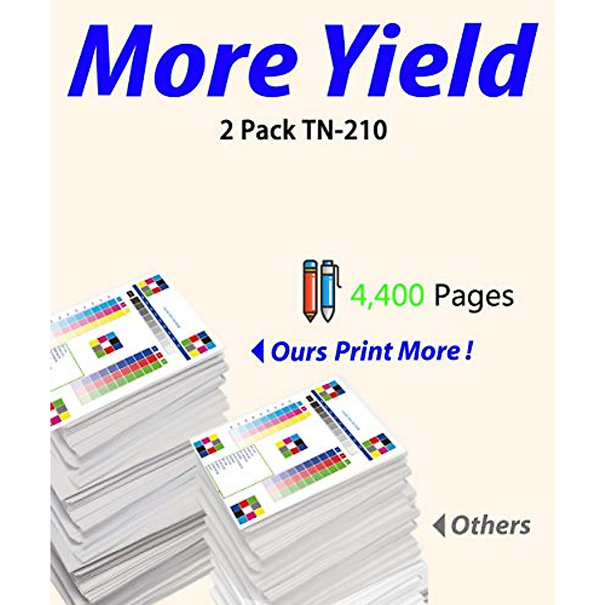 2-Pack ColorPrint Compatible TN210 Toner Cartridge Replacement for TN-210 TN-210BK TN210BK Work with HL-3075CW HL-3070CW HL-3040CN HL-3045CN MFC-9325CW MFC-9320CW MFC-9120CN Printer (Black)