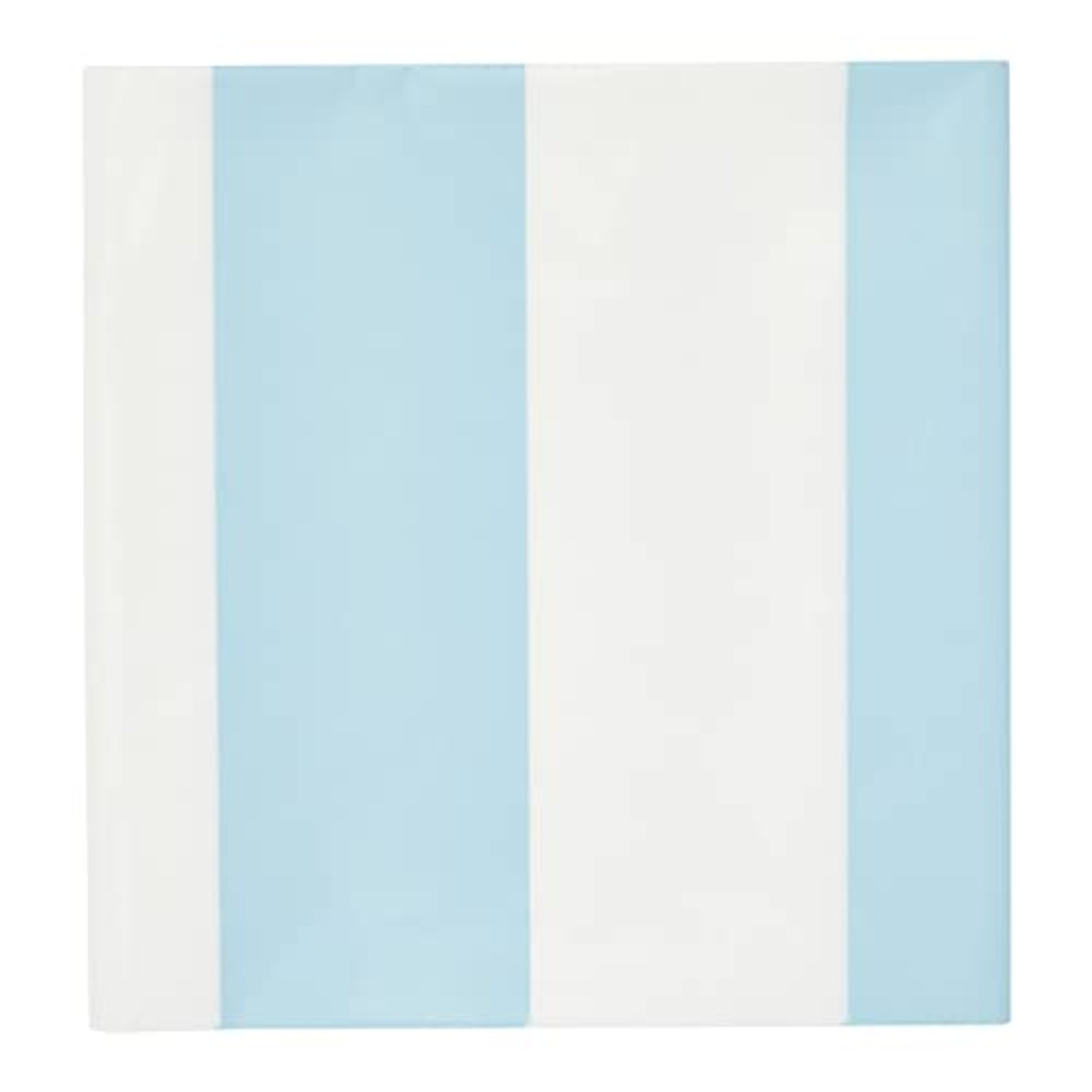 3 Pack Light Blue and White Striped Tablecloth, Disposable Table Cover for Summer Beach Theme Party Decorations (54 x 108 in)