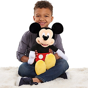 Disney Junior Mickey Mouse Large 19-inch Plush Mickey Mouse, Officially Licensed Kids Toys for Ages 2 Up by Just Play