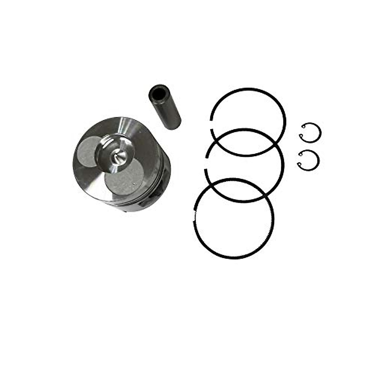 ENGINERUN 86MM Piston & Piston Ring Kit Compatible with Yanmar L100 STD Diesel 186F 186FA Tractor Engine 10HP Generator Parts ref OEM 714970-22500 714980-22720