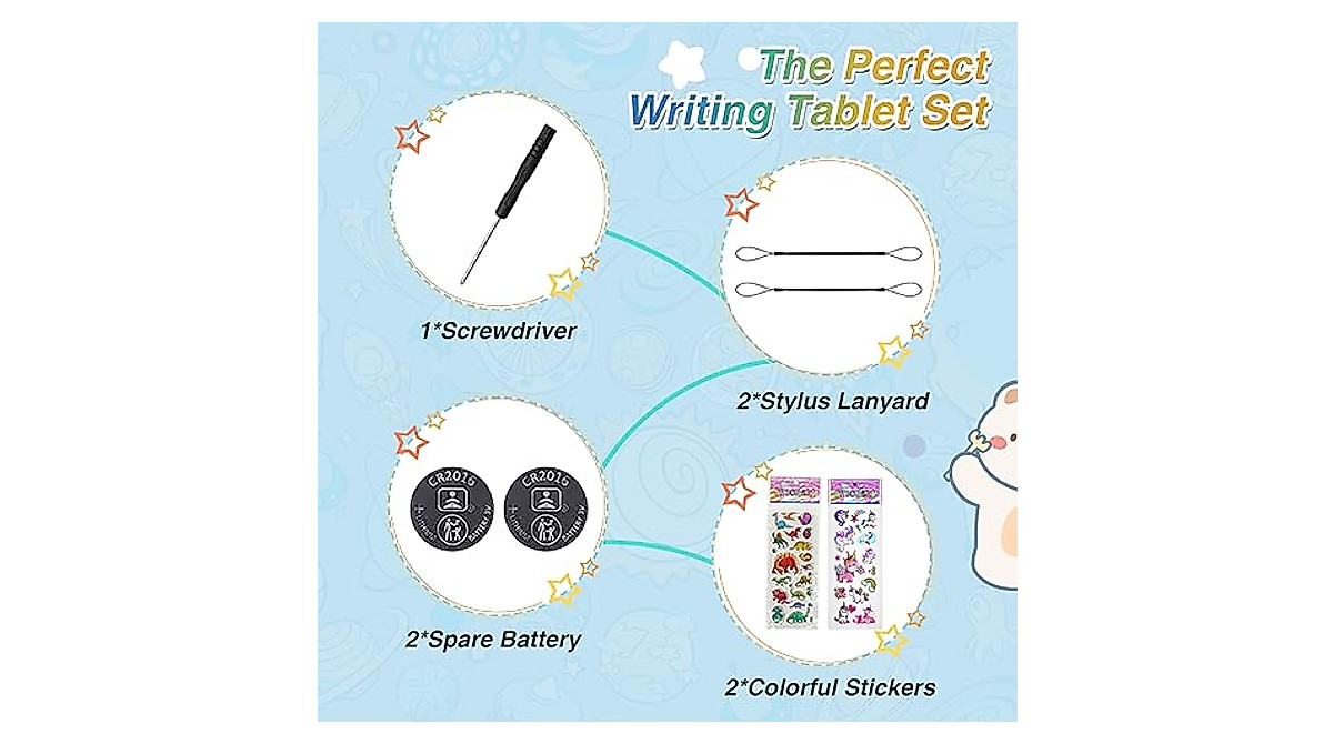 2 Pack LCD Writing Tablet - Fun Learning for Kids