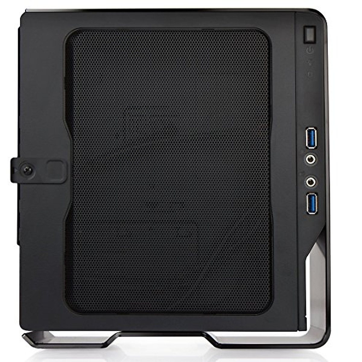 InWin Chopin SECC Mini-ITX Tower Case 150W Power Supply with 4 colors stickers inside, Black Aluminum